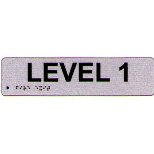 PVC Level 1 Braille Sign - B-PROTECTED