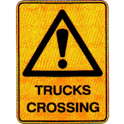 Trucks Crossing Sign - B-PROTECTED