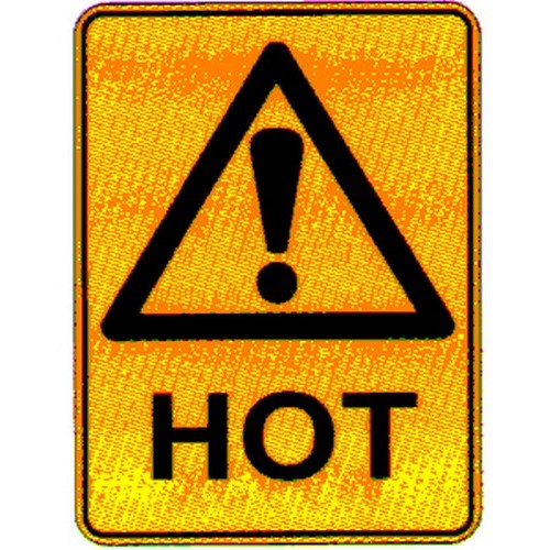 Warning Hot Labels - B-PROTECTED