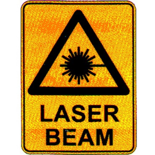 Warning Sign - Laser Beam Sign - B-PROTECTED